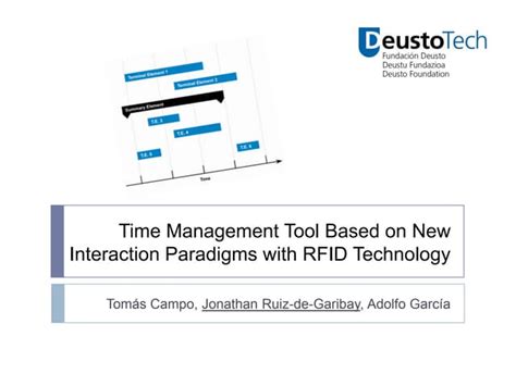 Time Management Tool Based On New Interaction Paradigms With Rfid
