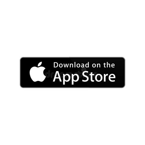 Download On The App Store Button Editorial Vector Editorial Image