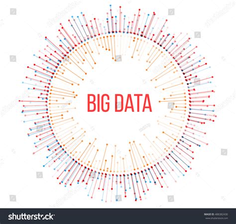 Big Data Visualization Abstract Background Dots Stock Vector Royalty Free Shutterstock
