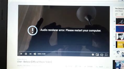 solved youtube audio renderer error please restart computer