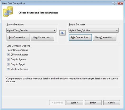Data Dude Tutorial 5 Using The Data Compare Tool
