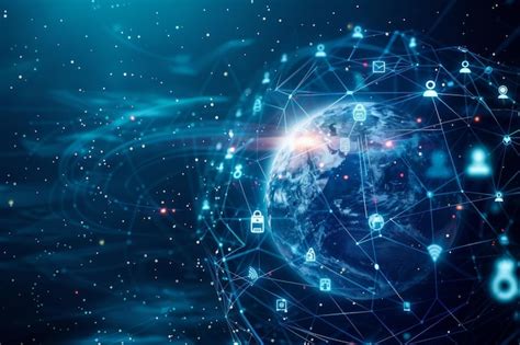 Networking And Internet Communication Concept Using Cloud Computing Premium Ai Generated Image