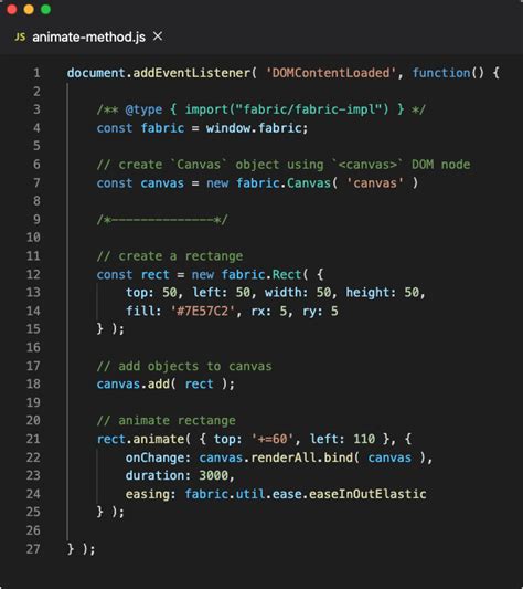 Creating Simple Html Canvas Animations With Fabricjs By Uday