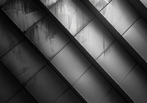 Premium Photo Monochrome Wallpaper With Symmetrical Parallelogram Design