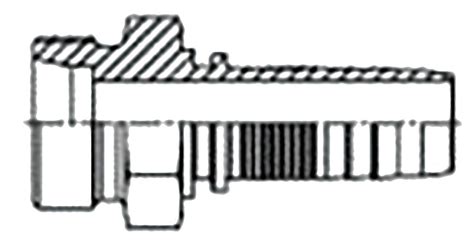 Exitflex Hydraulic Two Pce Hosetail X Metric H 12s Male 38in X