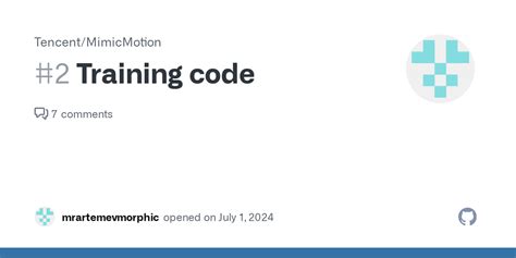 Training Code Issue Tencent MimicMotion GitHub