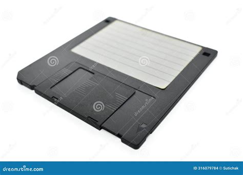 Floppy Disk Magnetic Computer Data Storage Support Isolated On White