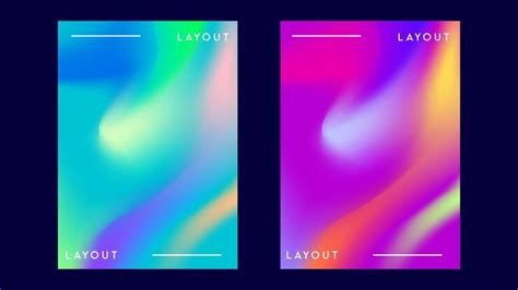 Premium Vector Abstract Gradient Mesh Layout Design For Flyer Magazine Cover