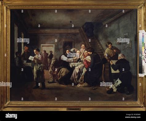 A Eating House Museum State Tretyakov Gallery Moscow Author Popov Andrei Andreyevich Stock