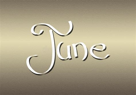 Mes De Las Letras De Junio En Fondo Texturizado Stock De Ilustración Ilustración De Fondo