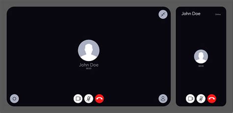 화상 통화 Ui 온라인 회의 채팅 대화 인터페이스 화상 통화 및 음성 통화가 포함된 웹 회의 앱 벡터 모형 템플릿 화상 통화에 대한 스톡 벡터 아트 및 기타 이미지 Istock