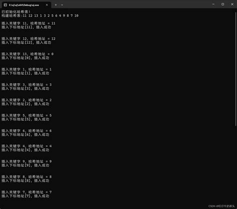 哈希表的冲突处理线性探测法 CSDN博客