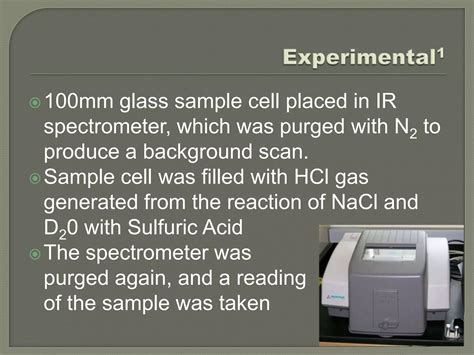 Vibrational Rotational Spectrum Of Hcl And Dcl Pptx
