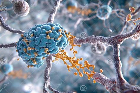 Vibrant Depiction Of Neurons Forming Brain Function Pathways During