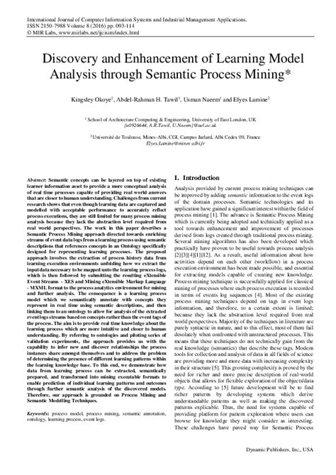 Pdf Discovery And Enhancement Of Learning Model Analysis Through