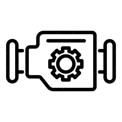 Premium Vector Engine Icon Icon Outline Engine Icon Vector Icon For