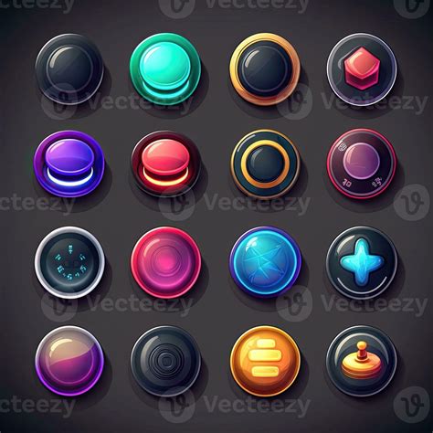 Gui Round Game Button 23775325 Stock Photo At Vecteezy