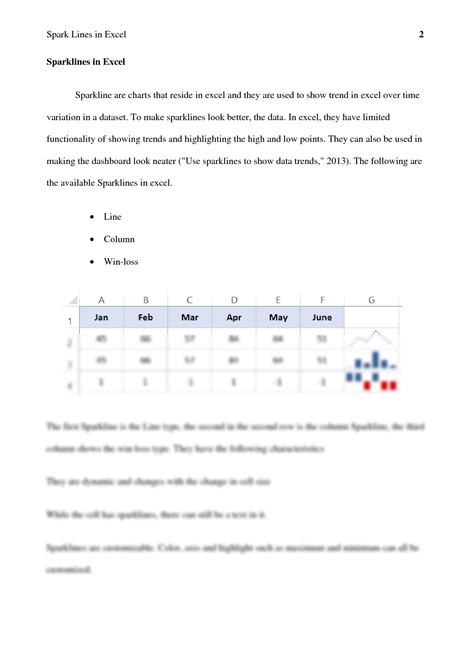 SOLUTION Spark Lines In Excel Studypool