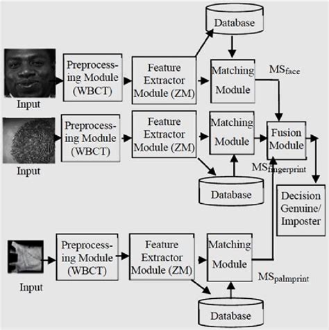 Flow Chart Of Multi Biometric Verification System Download Scientific Diagram