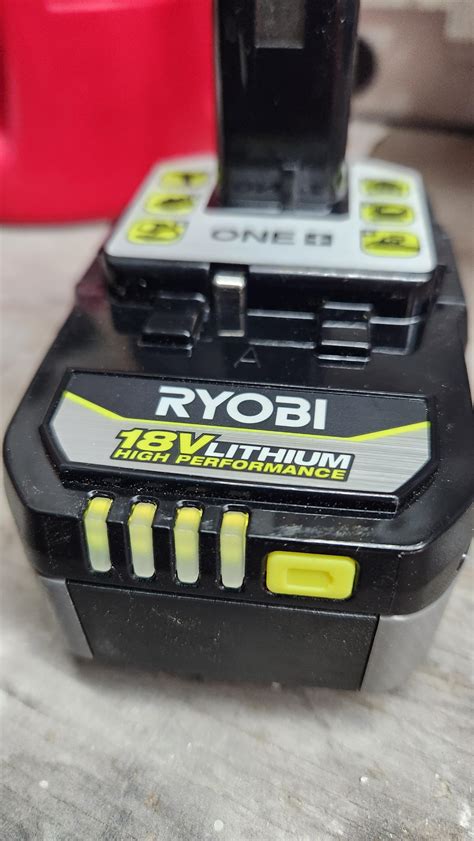 "New" 4Ah lithium+hp battery all 4 green lights on solid : r/ryobi