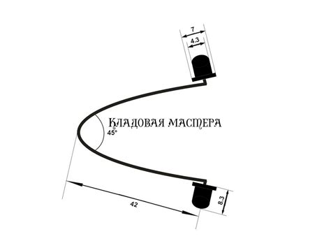 Фиксатор пружинный для соединения труб одна в одну, две кнопки Ø 4.5 мм