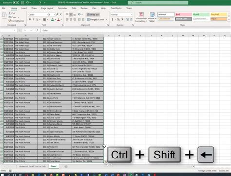how to pass advanced excel test for job interview