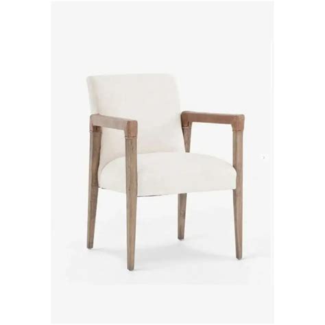 Teak Desk Chair With Cushion And Arms Idlewild Imports