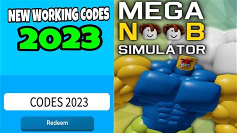 NEW Working Codes For Mega Noob Simulator Roblox YouTube
