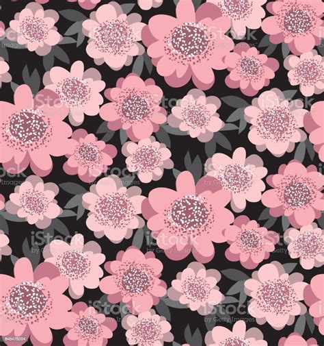 밝은 분홍색과 빨간색 장식 동백 꽃 원활한 패턴 벡터 일러스트레이션 꽃 나무에 대한 스톡 벡터 아트 및 기타 이미지 꽃 나무