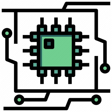 Semiconductor Microchip Technology Chip Cpu Processor 2 Icon Download On Iconfinder