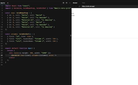 DataGrid Error Handling Overlay Not Showing Correctly Issue Mui Mui X GitHub