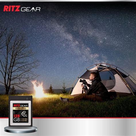Ritz Gear 128gb Cfexpress Type B Memory Card High Speed 1700mbs Read