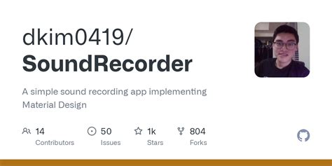 Github Dkim Soundrecorder A Simple Sound Recording App Implementing Material Design