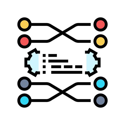 Sorting Algorithm Color Icon Vector Illustration 39202061 Vector Art At