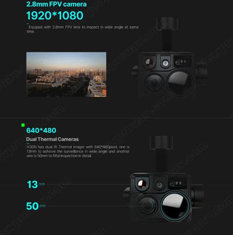 Viewpro H30n Multi Sensor Eoir Laser Rangefinder Dual Ir Thermal Dual