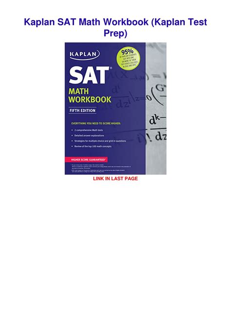 Ppt Pdf Download Kaplan Sat Math Workbook Kaplan Test Prep