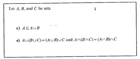 solved let a b and c be sets and c a⊆a∪b e