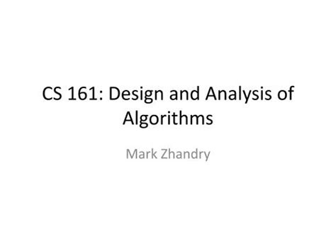 cs 161 design and analysis of algorithms stanford crypto group
