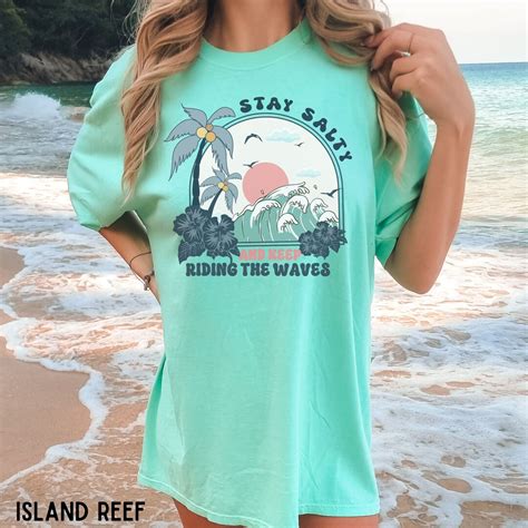 Inspirational Summer Comfort Colors Tshirt Oversized Trendy Beachy