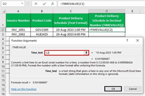 timevalue excel formula examples convert text to timevalue