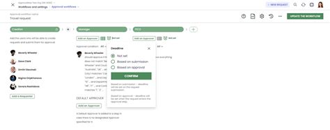 How Can I Set Up An Approval Deadline Stand Alone