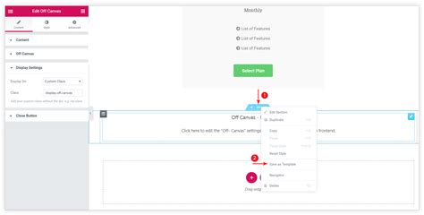 how to trigger off canvas on the click of a menu element