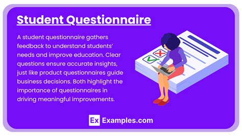 20 Student Questionnaire Examples To Download