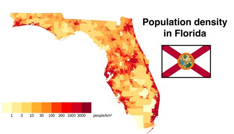 Population Density In Florida R Mapporn