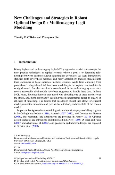 Pdf Contemporary Robust Optimal Design Strategies
