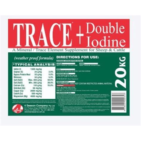Lionels L Stock Bl Trace Min Iodine 20kg Agrimark