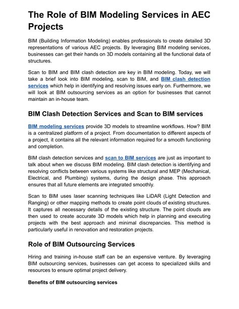 Ppt The Role Of Bim Modeling Services In Aec Projects Powerpoint Presentation Id 13287763