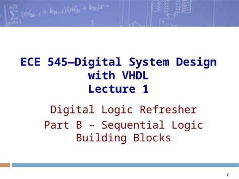 ppt ece 545—digital system design with vhdl lecture 1 dokumen tips