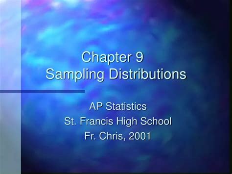 Ppt Chapter 9 Sampling Distributions Powerpoint Presentation Free