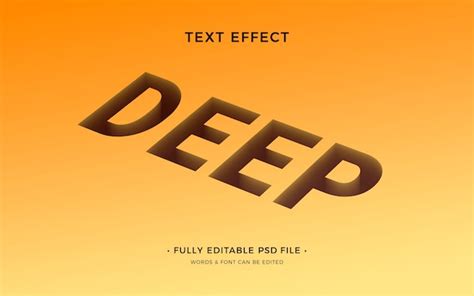 Premium Psd Hole Text Effect